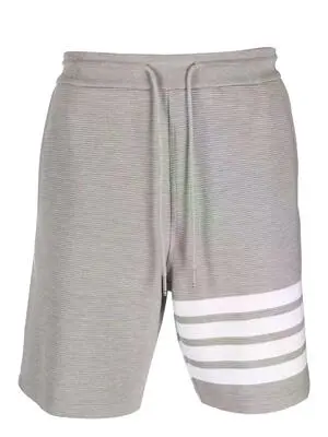 Thom Browne Ottoman Striped Track Shorts - Grey