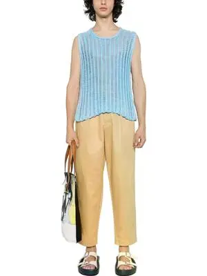Marni Gabardine Tapered Trousers - Neutrals