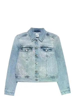 DKNY DKNY Rhinestud Logo Denim Jacket