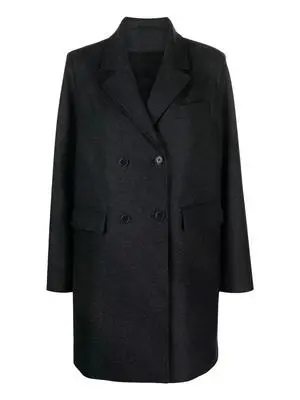 SKALL STUDIO Robin Recycled Wool Double-breasted Coat - Grey