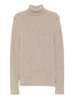 LAUREN MANOOGIAN Soft Ribbed Knit Turtleneck - Neutrals