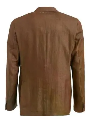 Brian Dales Single-breasted Blazer - Brown