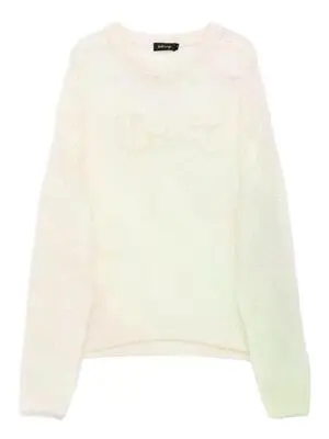 TOUT A COUP Embroidered Logo Jumper - Neutrals