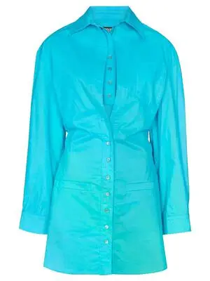 Jacquemus Layered Shirt Dress - Blue