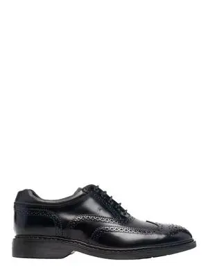 Hogan Leather Lace-up Oxford Shoes - Black