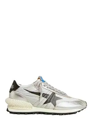 GOLDEN GOOSE Marathon Ripstop Nylon Sneakers - Silver