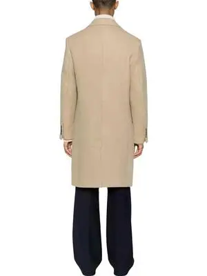 AMI Paris Virgin Wool Single-breasted Coat - Neutrals