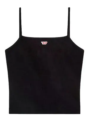 DIESEL® Logo-appliqué Tank Top - Black