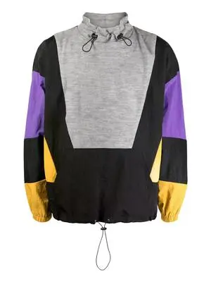 GOD'S MASTERFUL CHILDREN Drawstring-neck Colour-block Sweatshirt - Black