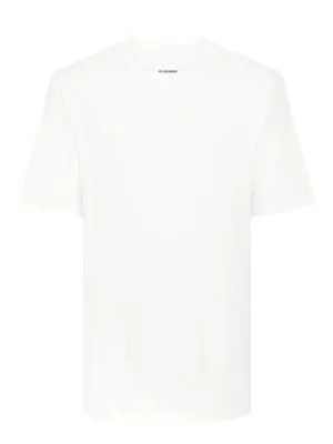 JIL SANDER Logo-print Cotton T-shirt - Neutrals