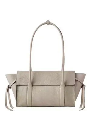 Mulberry Small Soft Bayswater Leather Shoulder Bag Grey