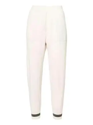 Brunello Cucinelli Tapered Knitted Trousers - Neutrals