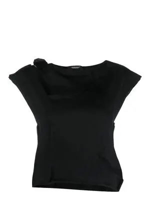 Undercover Cut-out Cotton T-shirt - Black