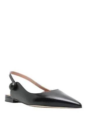MALONE SOULIERS Leather Slingback Pumps - Black