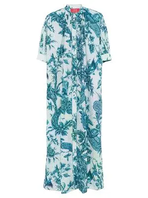 F.R.S FOR RESTLESS SLEEPERS Maxi Dress With Floral Print - Blue