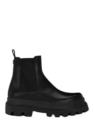 DOLCE & GABBANA Dolce & Gabbana Brushed Leather Chelsea Boots