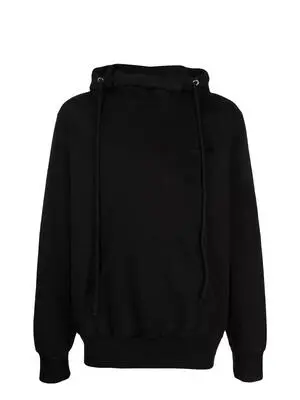 WINNIE N.Y.C Cotton Jersey Fleece Hoodie - Black