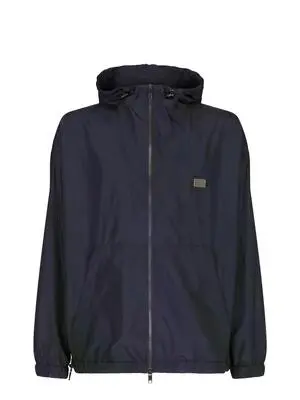 Dolce & Gabbana Logo-plaque Zip-fastening Jacket - Blue