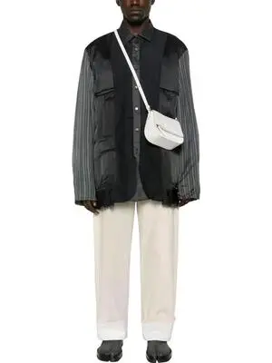 MAISON MARGIELA Contrast-sleeves Jacket - Blue