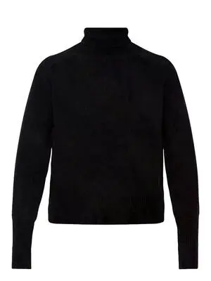 Victoria Beckham Wool Roll Neck Sweater - Black