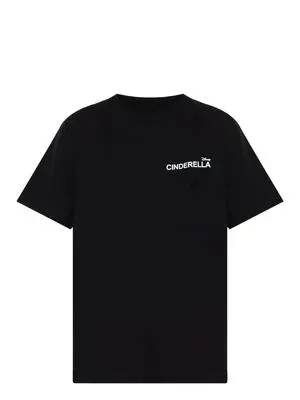 Coperni X Disney Cinderella Logo Print T-shirt - Black
