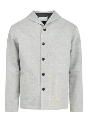 MAISON MARGIELA Cotton Shawl Collar Jacket - Neutrals