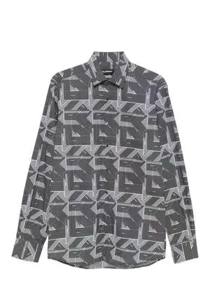 Karl Lagerfeld Monogram-print Shirt - Black