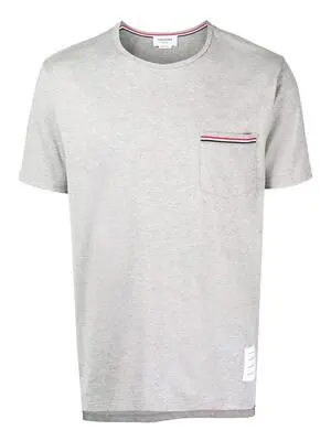 Thom Browne Pocket Cotton T-shirt Grey