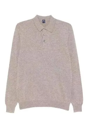 Fedeli Cashmere Polo Shirt - Grey