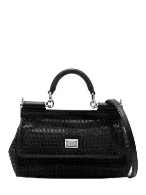Dolce & Gabbana Small Sicily Shoulder Bag - Black