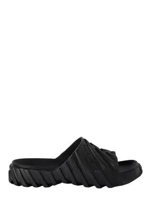 Off-White Exploration Embossed Slides - Black