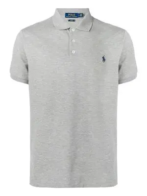 Polo Ralph Lauren Heather Stretch Cotton Logo Polo T-shirt - Grey