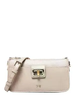 V°73 Nefertiti Shoulder Bag With Turn Lock Fastening - Neutrals