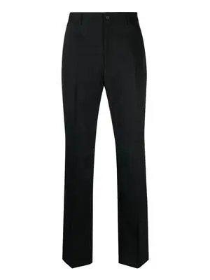 Off-White High-waisted Straight-leg Trousers - Black