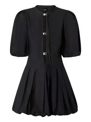 Pinko Buckled Mini Dress - Black