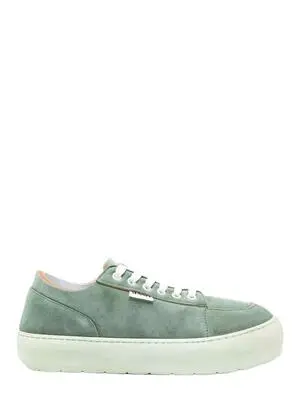 Sunnei Suede Panel Sneakers - Green