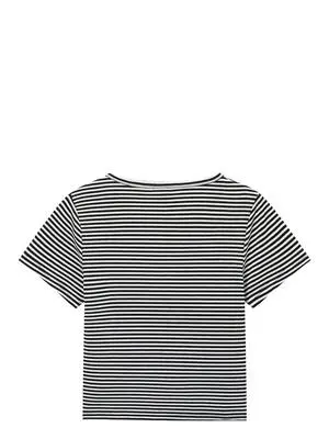 CHOCOOLATE Striped Logo T-shirt - Black