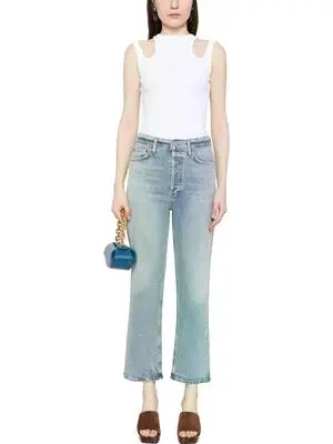AGOLDE 90's Pinch Waist Crop Jeans - Blue