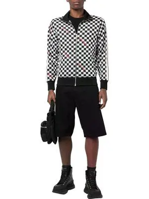 Palm Angels Damier-print Track Jacket - Black