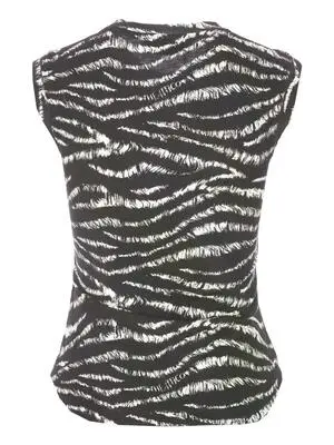 ATTICO The Attico Zebra-Print Sleeveless Top