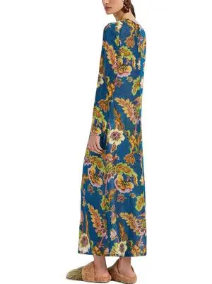 La DoubleJ Swing Maxi Dress - Blue