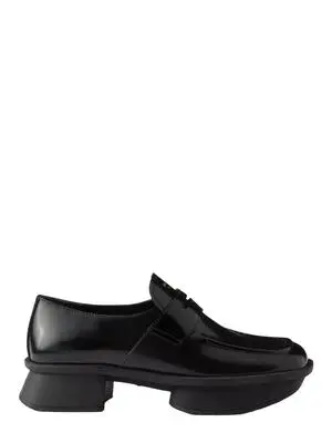 Prada Patent Leather Loafers - Black