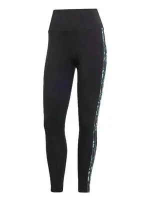 Adidas 3-stripes Floral Leggings - Black