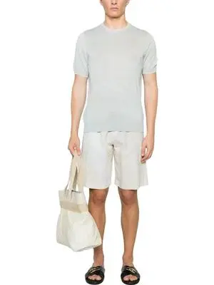 Fedeli Knitted T-shirt - Blue