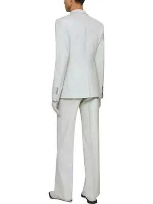 Dolce & Gabbana Single-breasted Wool Blazer - Grey