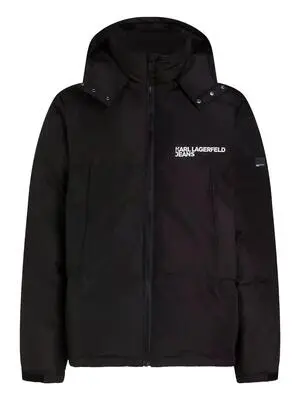 Karl Lagerfeld Karl Lagerfeld Jeans Padded Hooded Jacket Black
