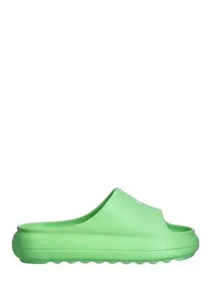 MSGM Embossed Logo Slides - Green