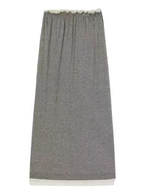 JIL SANDER Jil Sander Layered Jersey Midi Skirt
