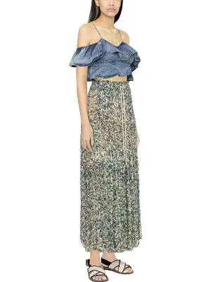 MARANT ETOILE MARANT ÉTOILE Voloteo Cropped Ruffle Blouse