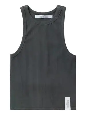 Rokh Ribbed Knit Tank Top - Grey
